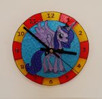 Glass Painted Clock Project.
