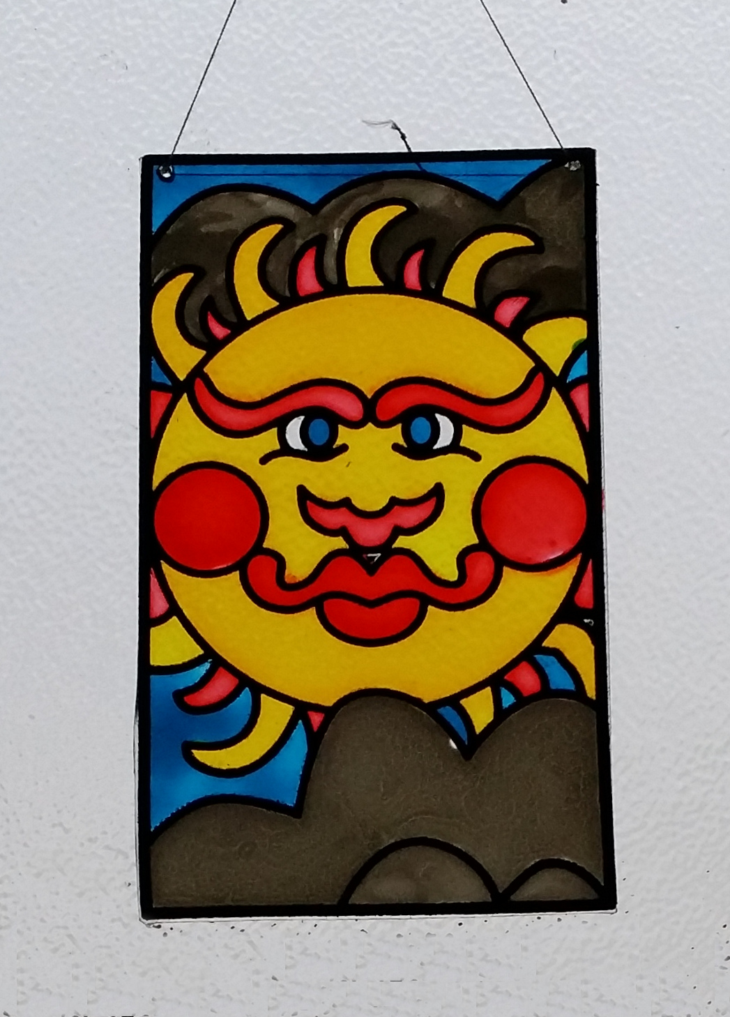 Using Peel off stickers in Glass Painting.