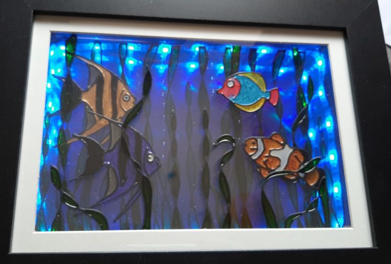 3D Glass Painting.