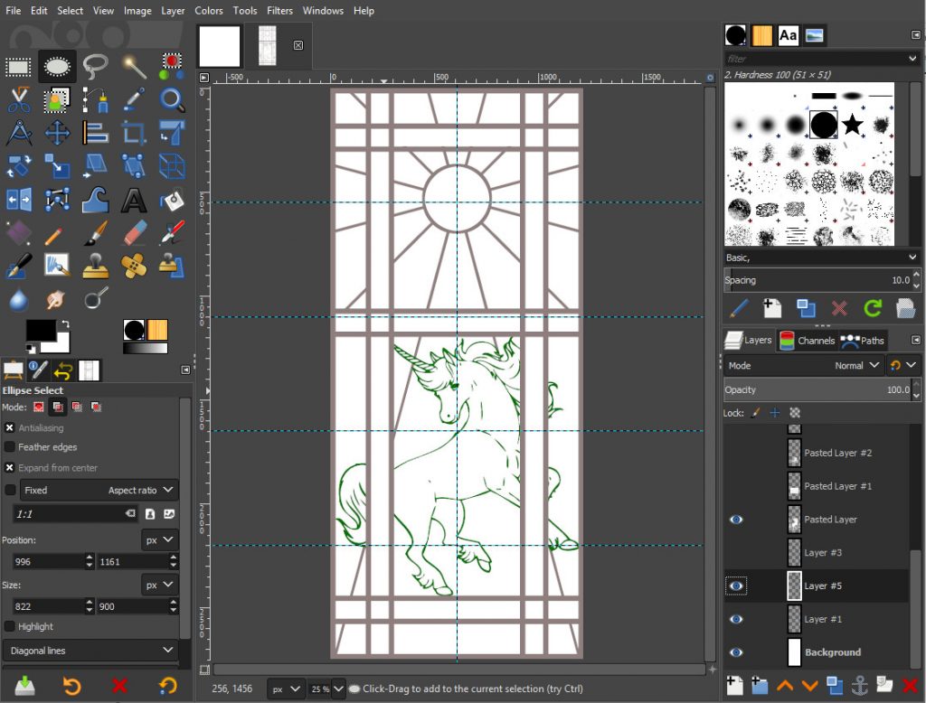Creating Designs with GIMP. Part 2.